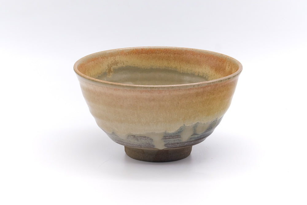 Japanese Matcha Bowl - Yellow Drip-Glaze Chawan - 450ml – Tezumi