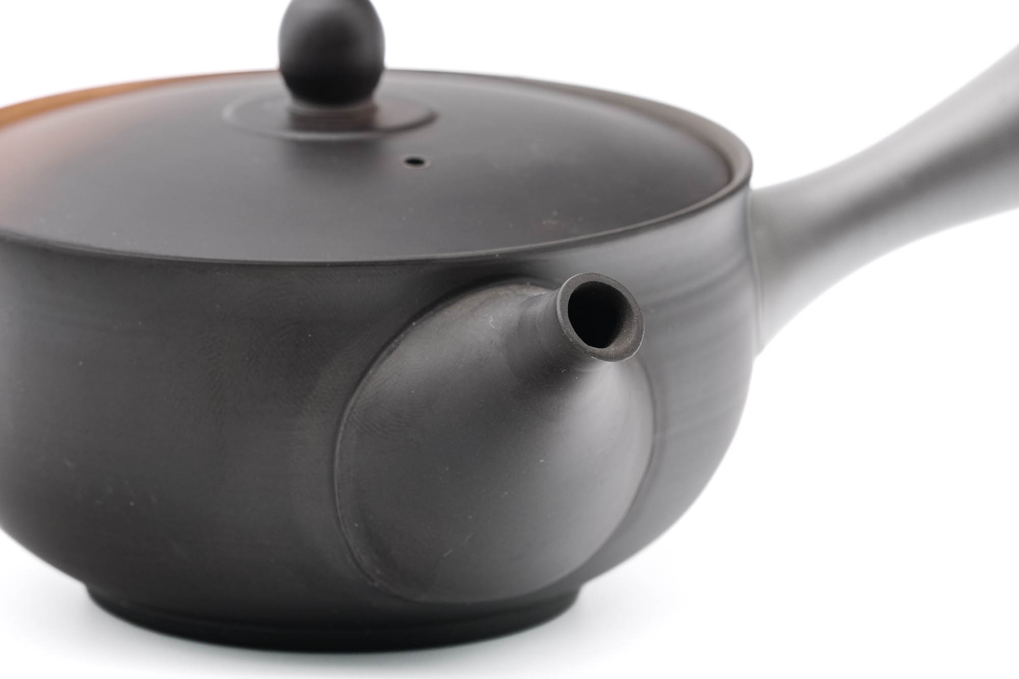 Japanese Kyusu - 岩瀬弘二 Iwase Kōji - Black Red Yōhen Japanese Kyusu - 岩瀬弘二 Iwase Kōji - Black Red Yōhen