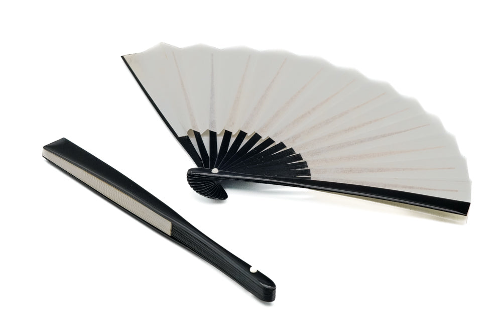 Japanese Tea Fan - Black Lacquer Cha Sensu – Tezumi