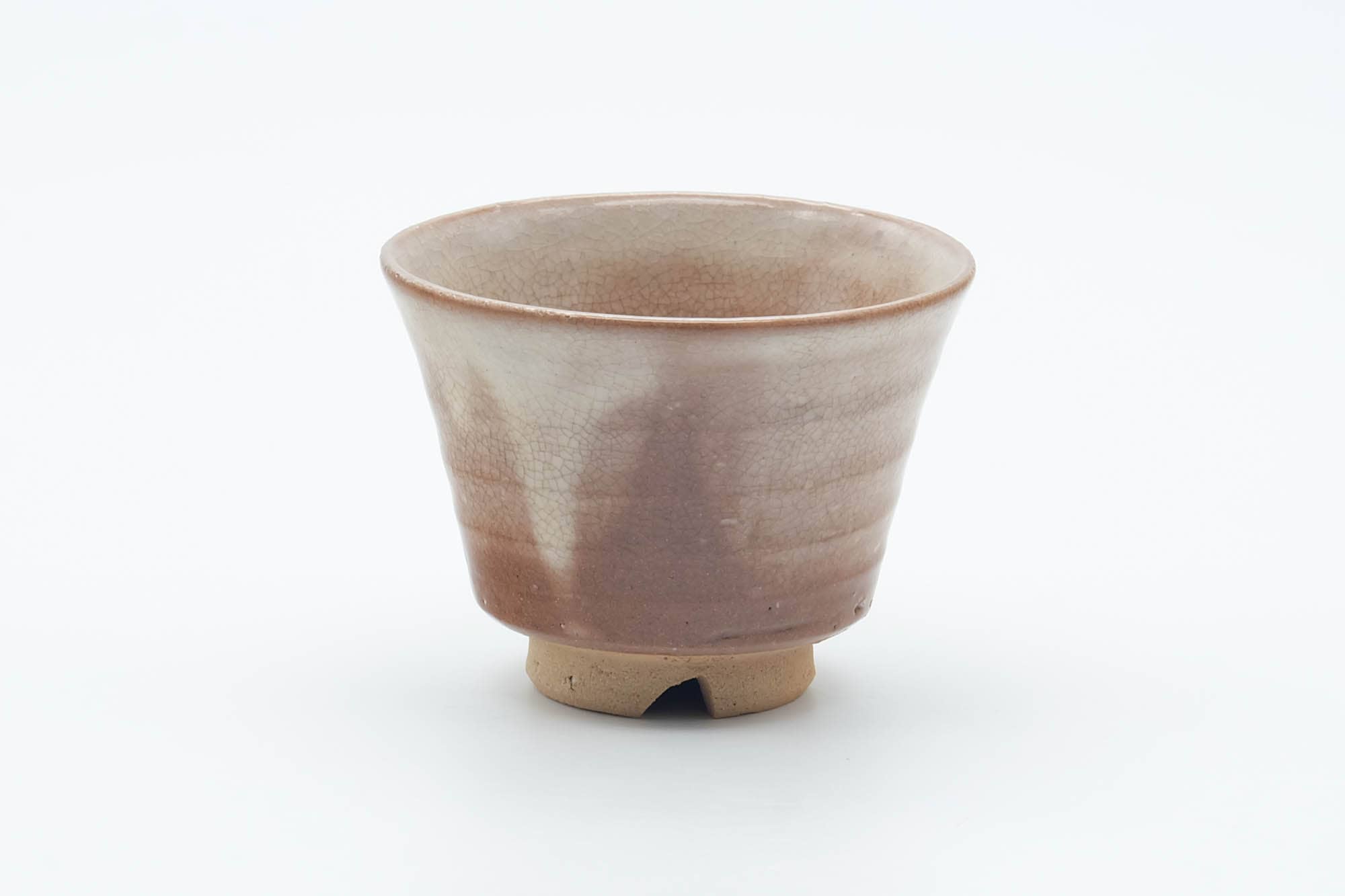 Japanese Teacup - Beige Magenta Drip-Glazed Hagi-yaki Yunomi - 80ml ...