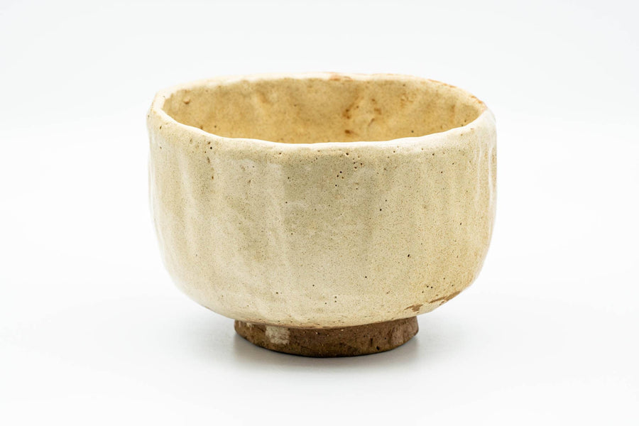 Japanese Matcha Bowl - Beige Glazed Wabi-Sabi Chawan - 350ml – Tezumi