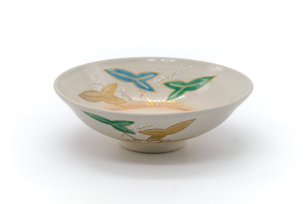 Japanese Matcha Bowl - Green Gold Kyo Summer Chawan - 100ml – Tezumi