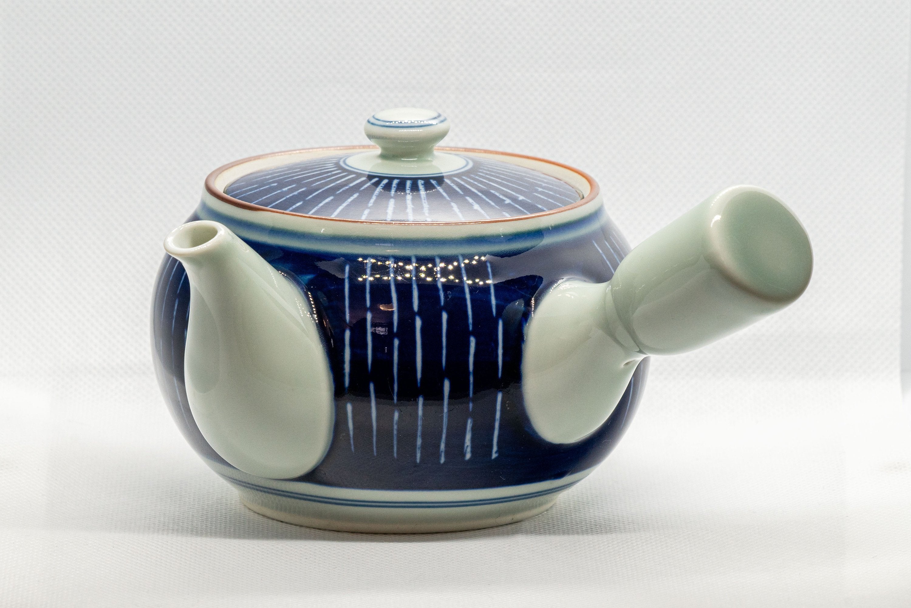 Japanese Kyusu - Blue White Tokusa Arita-yaki - 420ml – Tezumi