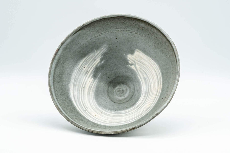 Japanese Matcha Bowl - Grey Hakeme Natsu Summer Chawan - 200ml – Tezumi